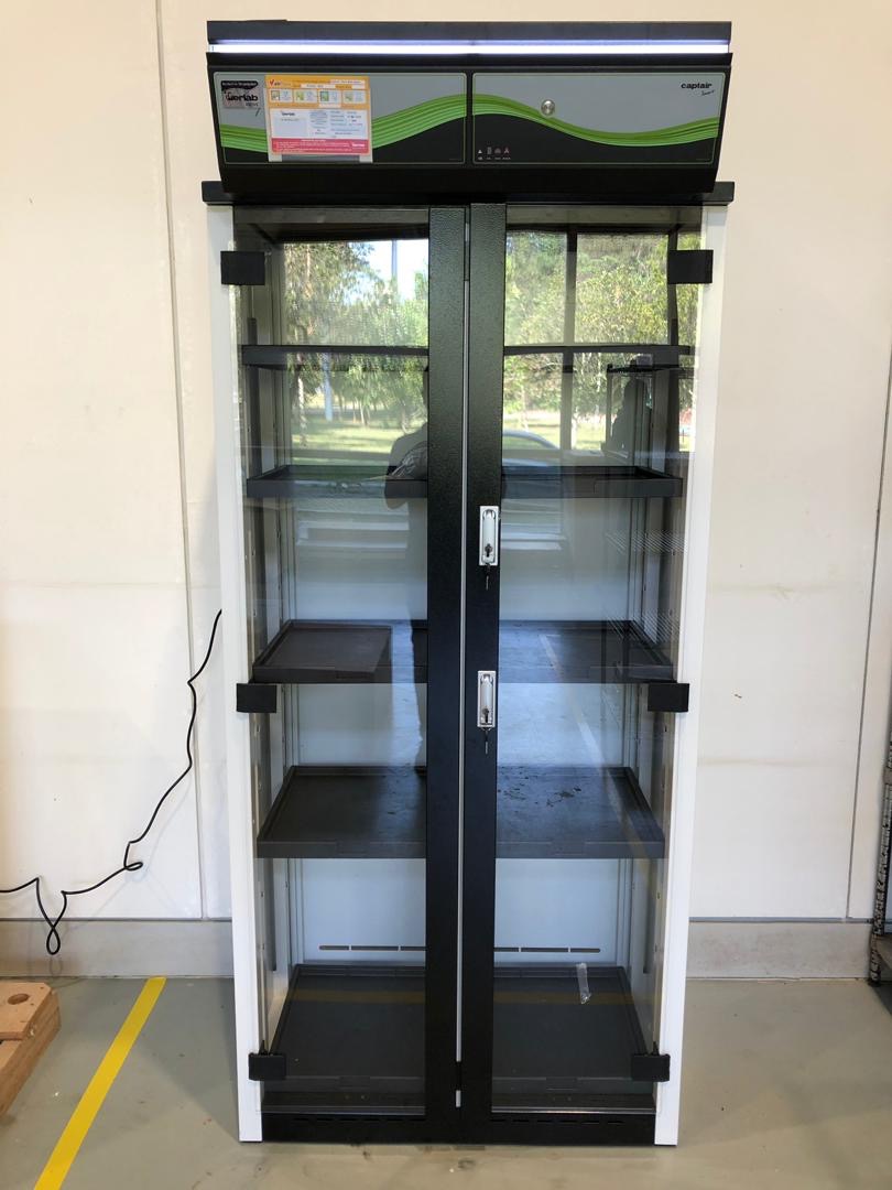 Erlab 834 Smart Chemical Storage Cabinet, with shelves and transparent ...